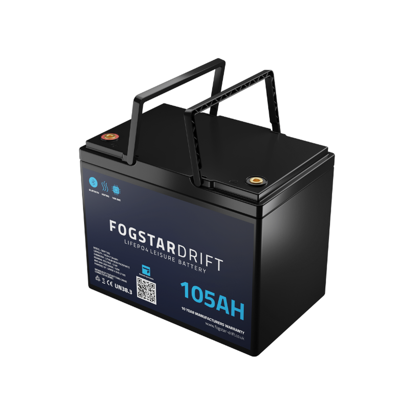 12V 105Ah Lithium Leisure Battery | Fogstar Drift